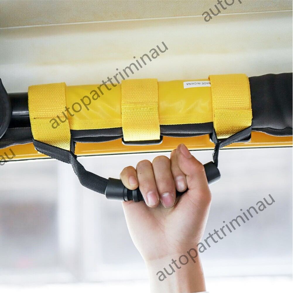 Yellow Roll Bar Grab Handles Grip Handle for Jeep Wrangler YJ TJ JK JL ...