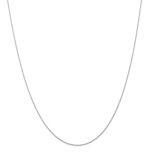 14k White Gold .5 mm Carded Cable Link Rope Chain Necklace 13 Inch | eBay