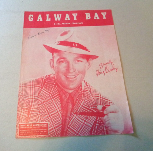 1947 "Galway Bay" by Dr. Arthur Colahan Sheet Music Bing Crosby | eBay