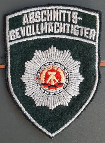 Patch ancien Police Volkspolizei RDA Allemagne de l'Est DDR ORIGINAL ...