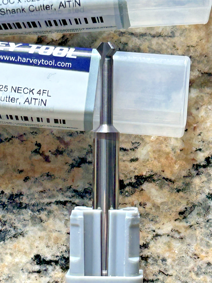 (2) 72603-C3 HARVEY Double Angle Shank Cutters .250 Dia x .90° x .625NL ...