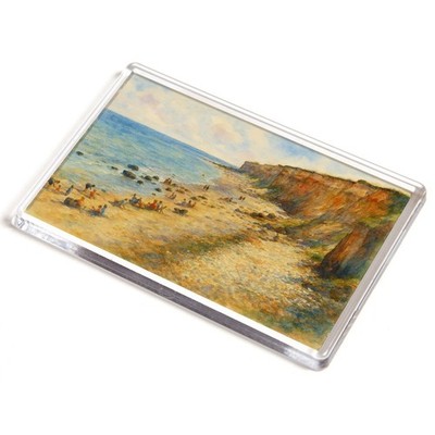JUMBO MAGNET - Cliffs & North Beach, Hunstanton - Vintage Art Style ...