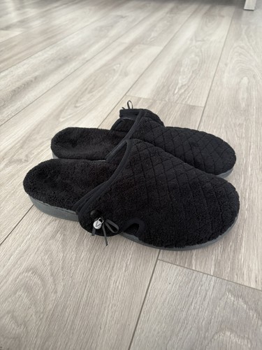 Vionic 671 Adilyn Women's 11 Black Faux Fur Slip-On Slippers | eBay