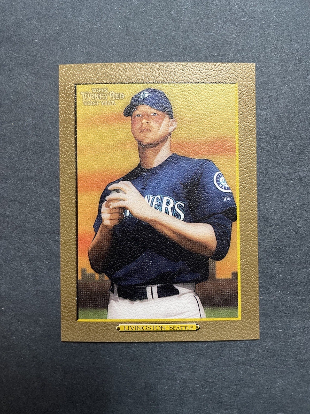 2005 Topps Turkey Red Gold Bobby Livingston 36/50 Seattle Mariners #279 ...