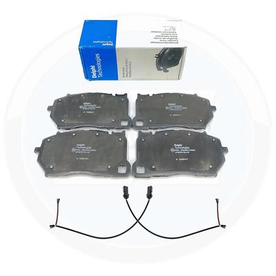 FOR AUDI RS6 RS7 RSQ8 DELPHI FRONT BRAKE PADS & WEAR SENSOR WIRE ...