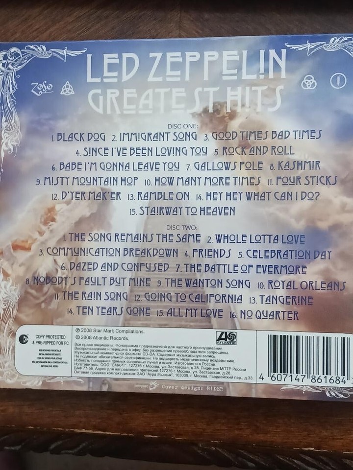 Led Zeppelin [Box Set 2 CD's SUPER RARE--IMPORT 2 Discs, Atlantic 2008 ...
