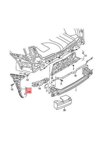 Genuine AUDI Q5 FYB guide section 80A807453 | eBay