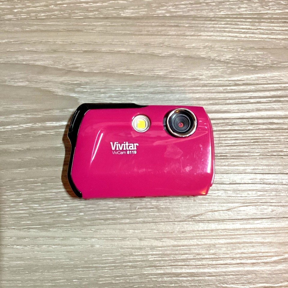 Vivitar ViviCam 8119 Digital Camera 8.1MP Pink or Blue See Video TESTED ...
