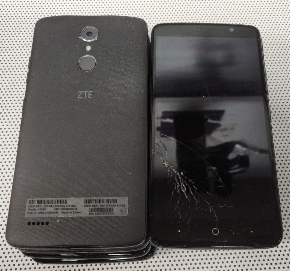 Lot of 9 ZTE Max XL N9560 16GB Black Boost Android Smartphones for ...