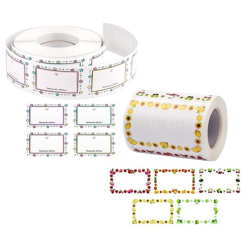 250 Blank Stickers Personalize Labels Writable Self-Adhesive Label ...