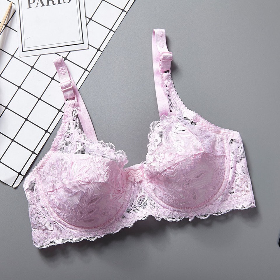Sexy Women Bras Push Up Brassiere Floral Lace Bra Padded Plunge ...