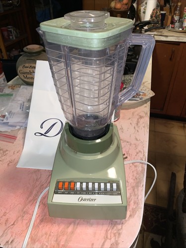 Vintage Imperial Osterizer Dual Range 10 Speed Blender Avocado Green ...