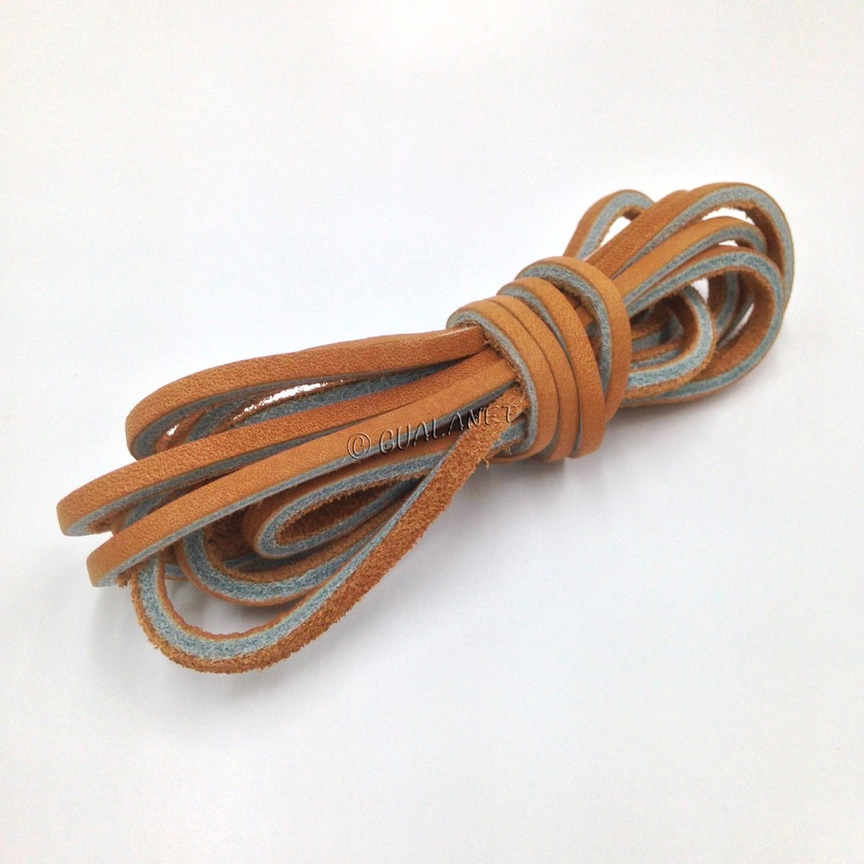LEATHER LACES - 1/8" X 72" Rawhide Shoe Lace String Shoelace Bootlace ...
