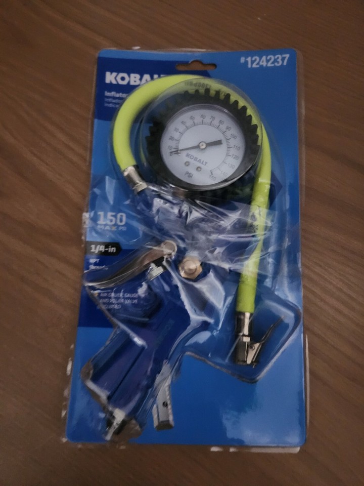Kobalt Air Compressor Inflator Gun/Gauge - Up To 150 PSI | eBay