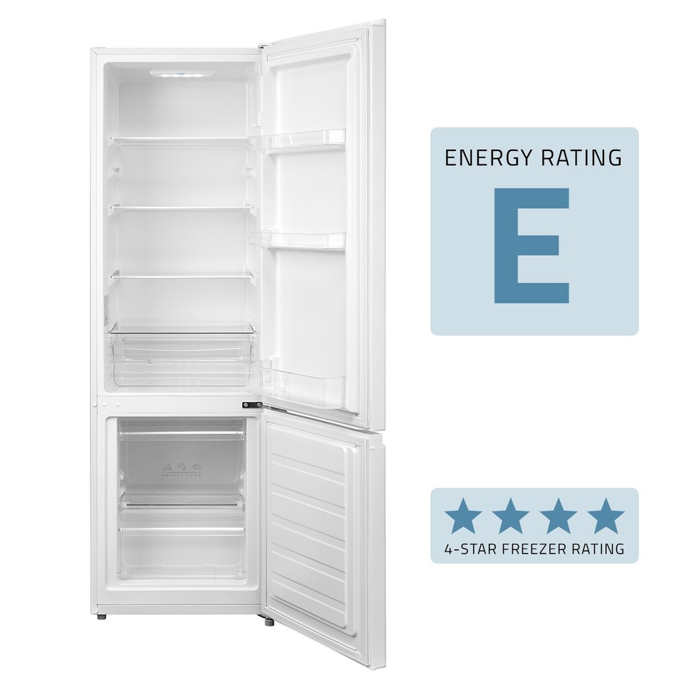 Cookology Fridge Freezer 262L Freestanding 55cm 2 Door - White CFF262WH ...