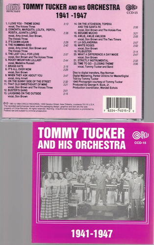 Circle cd Tommy Tucker & His Orchestra like new | eBay
