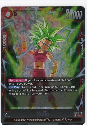 Kefla FB02-013 SR Dragon Ball Super Card Game English | eBay