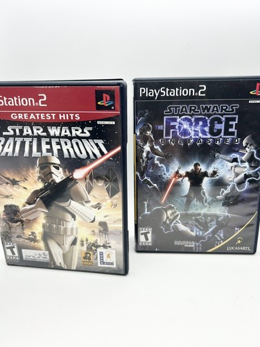 Star Wars: Battlefront 1, Force Unleashed Lot (Sony PS2) Complete CIB ...