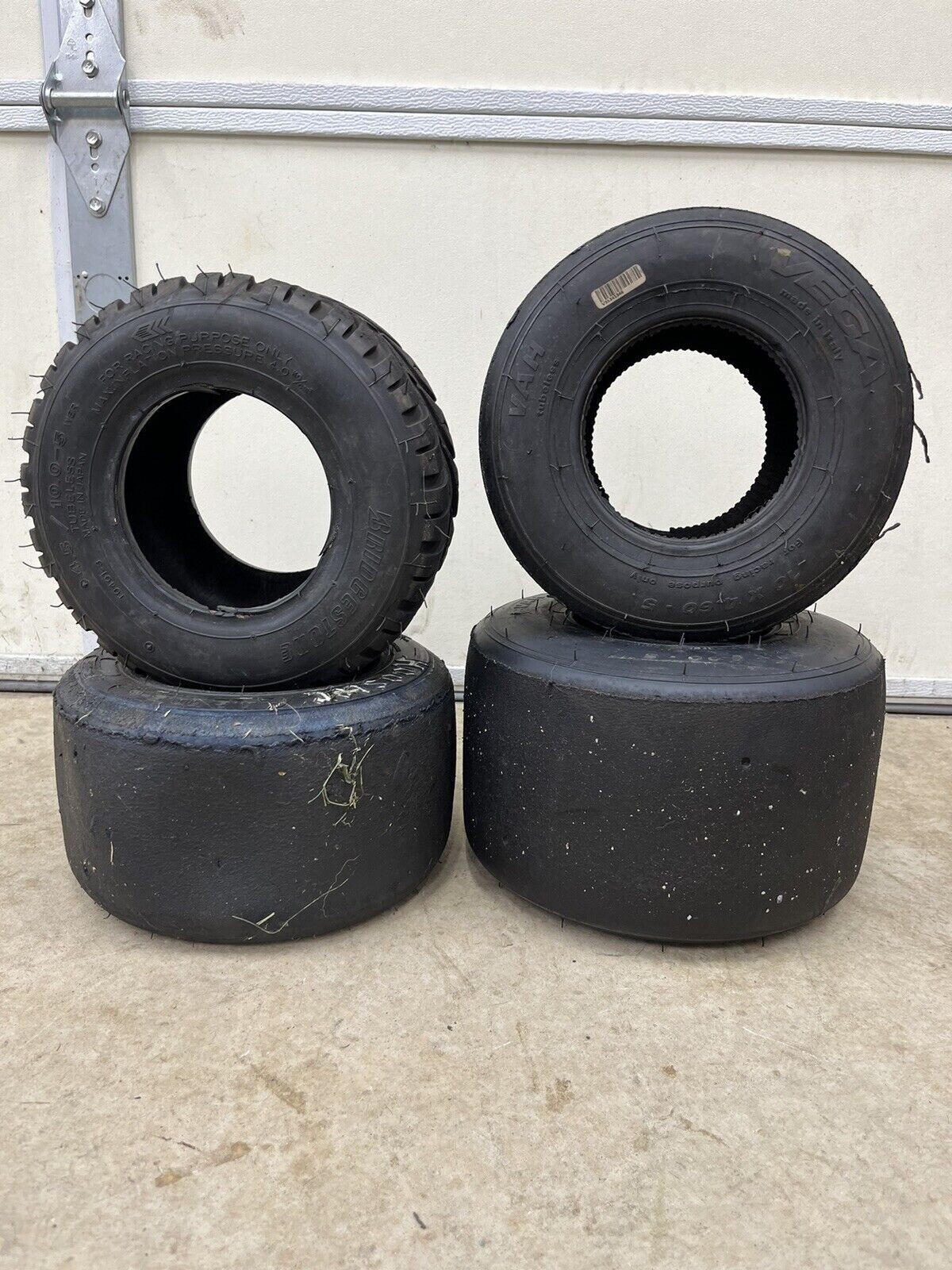 Random Assortment of 4 Used Kart Tires | For Use as Cones or Tire Walls ...
