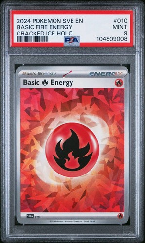 Basic Fire Energy (Cracked Ice Holo) 010 Sv07: Stellar Crown Holo for ...
