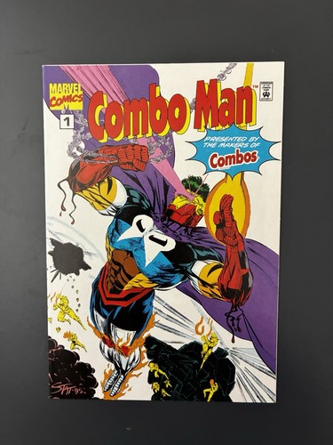 1996 Combo Man #1 with X-Men, Iron Man, Spider-Man, Hulk, Wolverine ...