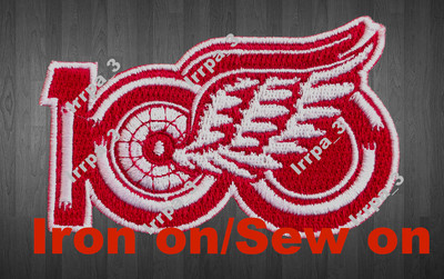 100 years Red Wings Patch 100th Anniversary Detroit Red Wing Hockey ...