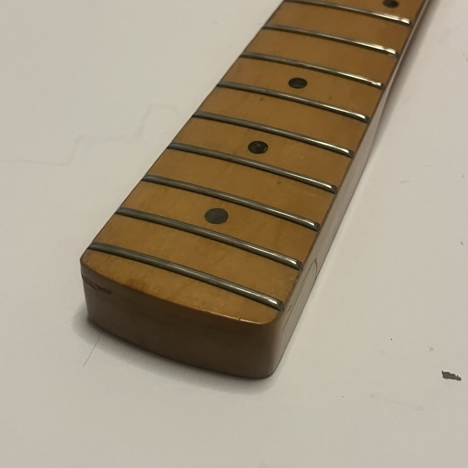 Vintage Precision Bass Neck Maple Cap 70s 80s Blue Headstock P-bass ...
