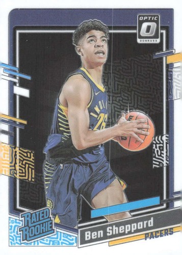 BEN SHEPPARD RC 2023-24 Donruss Optic Base #221 ROOKIE NBA Pacers ID ...