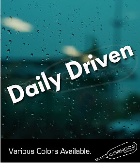 Daily Driven VINYL STICKER DECAL TUNING RACING DIESEL AIRCOOLED | eBay