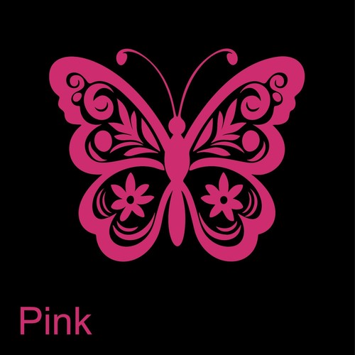 Fashion Butterfly Car Vinyl Decal Sticker Decoration Floral Art Bumper ...