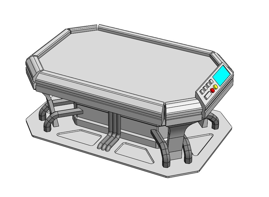 CUSTOM Sci-fi Holo Table for 3.75 IN Figure DIORAMA | eBay