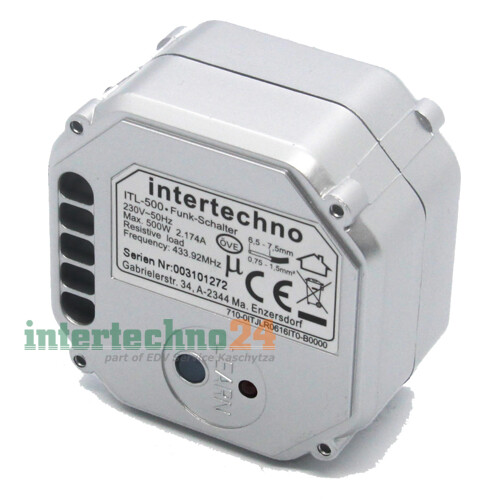 Intertechno Funk-Empfänger ITL-500, 500 Watt, Jalousieschalter | eBay