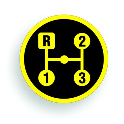 Transmission Shift Pattern Decal Sticker 3 Speed fits International IH ...