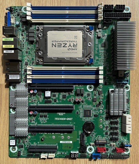 3970X Threadripper ASrock TRX40 TRX40D8-2N2T AMD Ryzen COMBO ATX ...