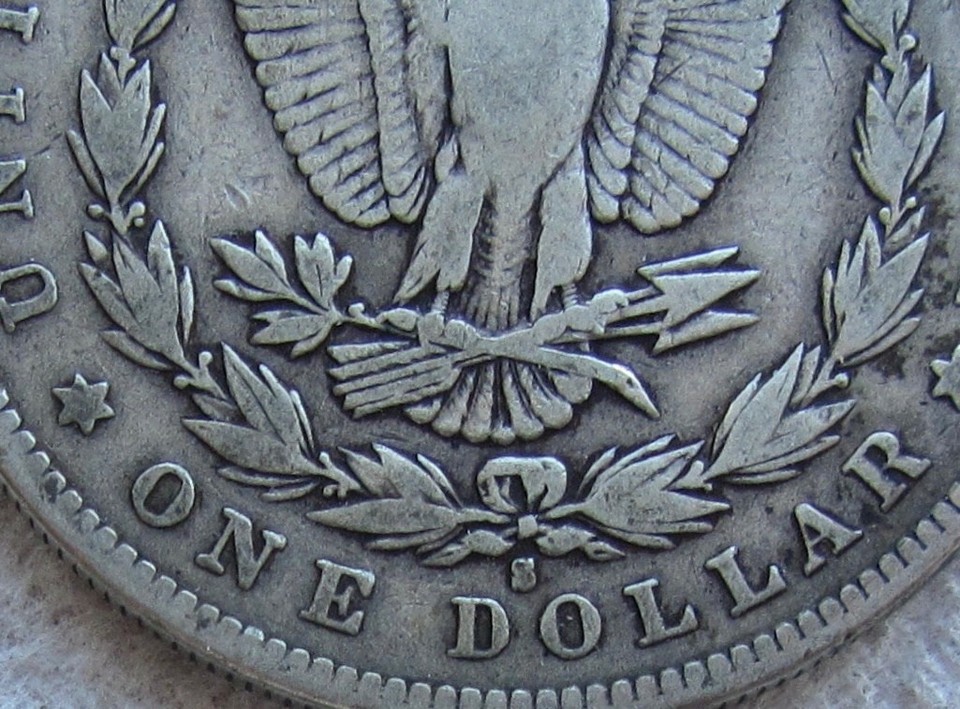 1888-S Morgan Silver Dollar Rare Key Date San Francisco Mint Cleaned ...