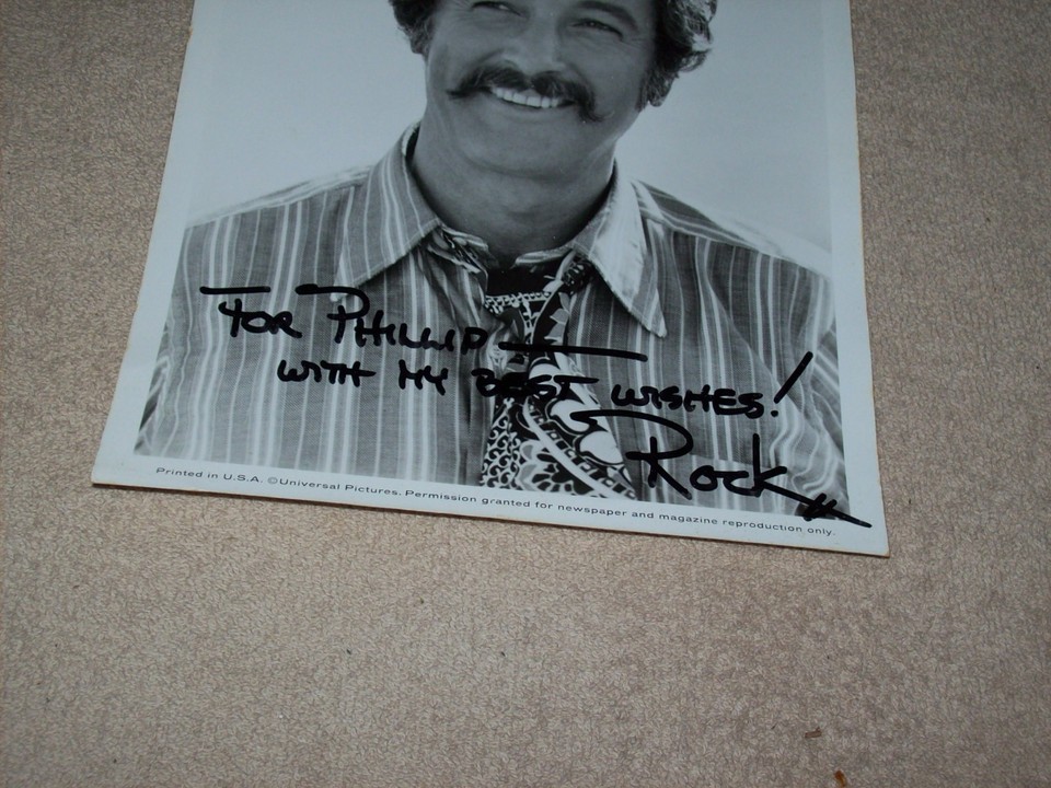 Rock Hudson Hand Signed Autographed 8x10 Photo - Movie Film Actor | eBay