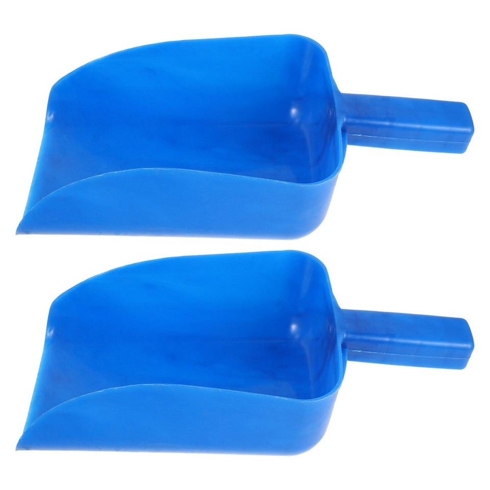 2 Pcs Farm Cleaning Shovels Large Capacity Feed Scoop Cattle Food ...