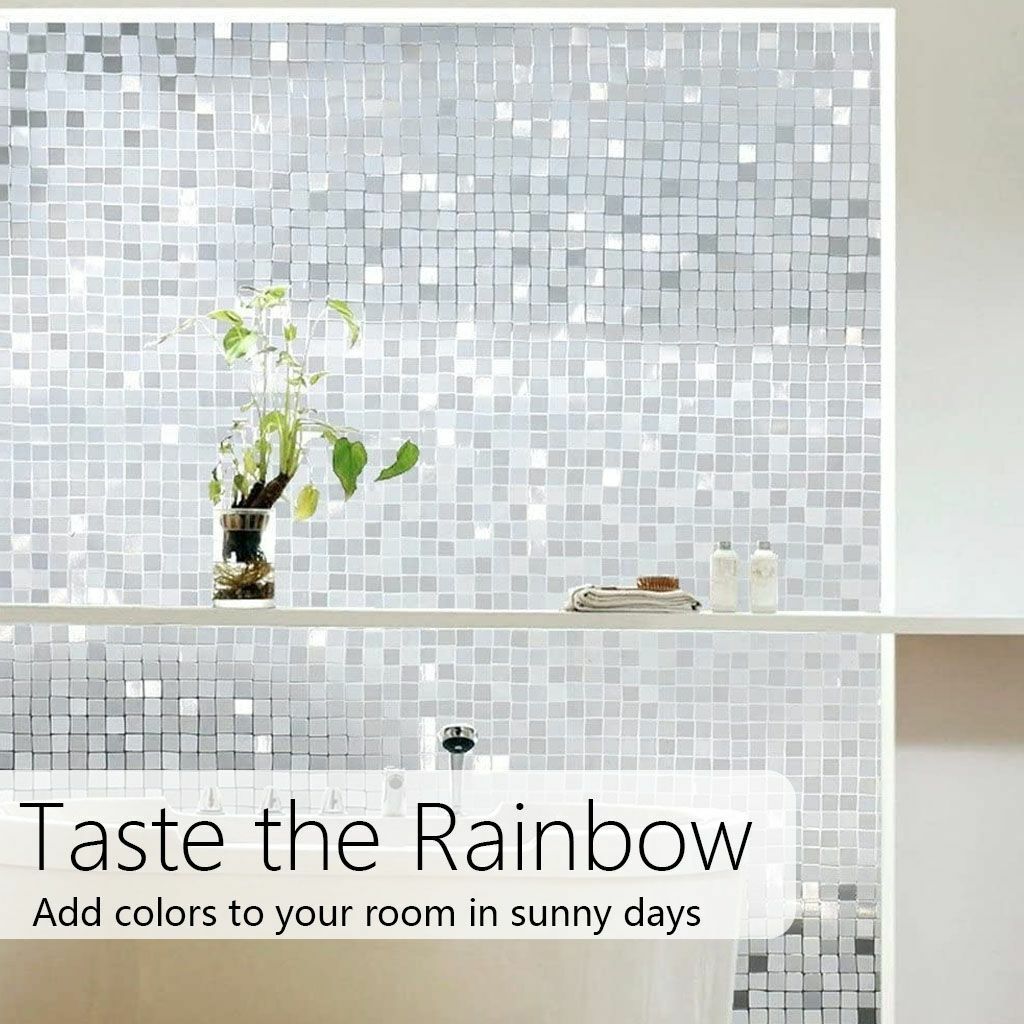 Privacy Window Glass Film Sticker Static Cling 3D Frosted Stained ...