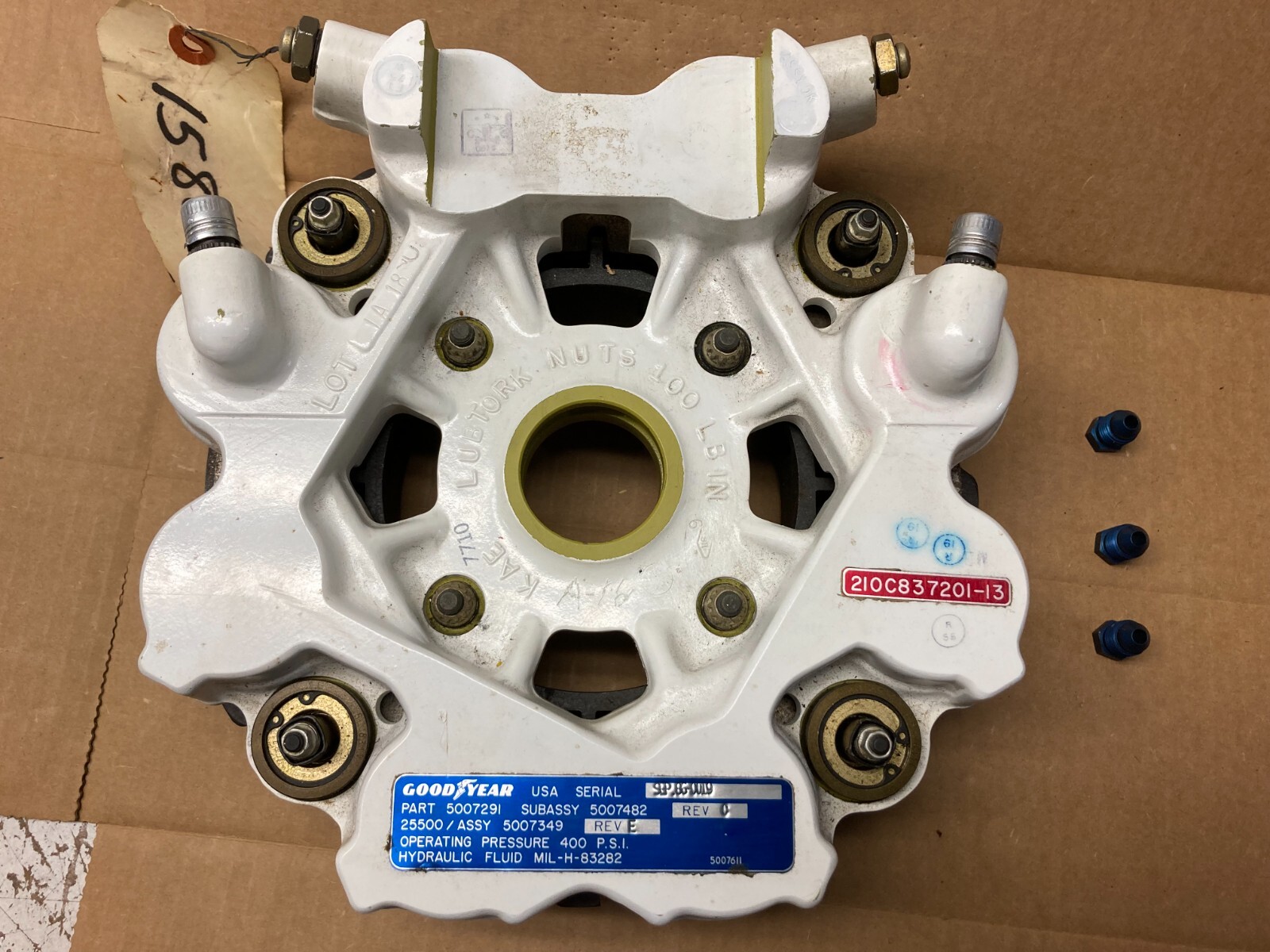 Aircraft Main Wheel Brake Assembly By Goodyear P/N 5007349 | eBay