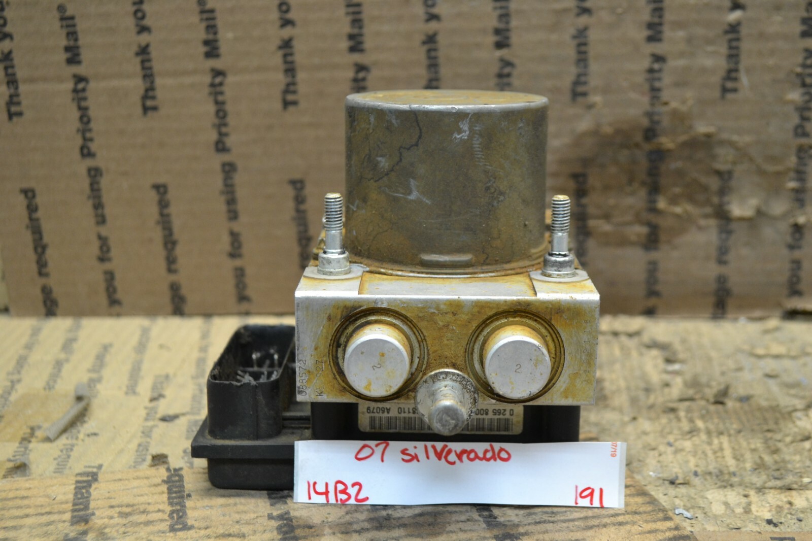 2007 Chevrolet Silverado ABS Pump Control OEM Module 15806638 191-14B2 ...