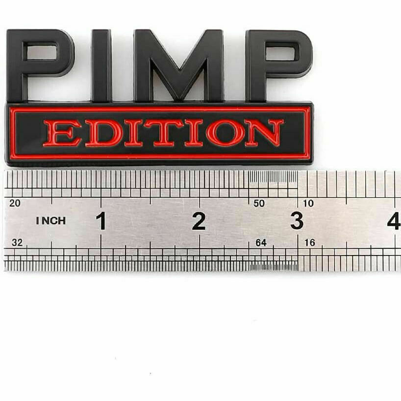2X PIMP EDITION Emblem Decal Badges Stickers fits for Ford Chevy Car ...