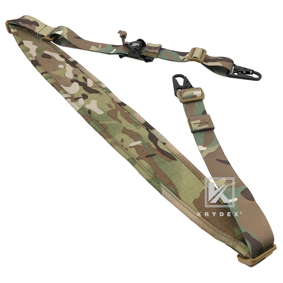 KRYDEX Tactical Sling 2 / 1 Point Shoulder Strap Padded Shooting Sling ...