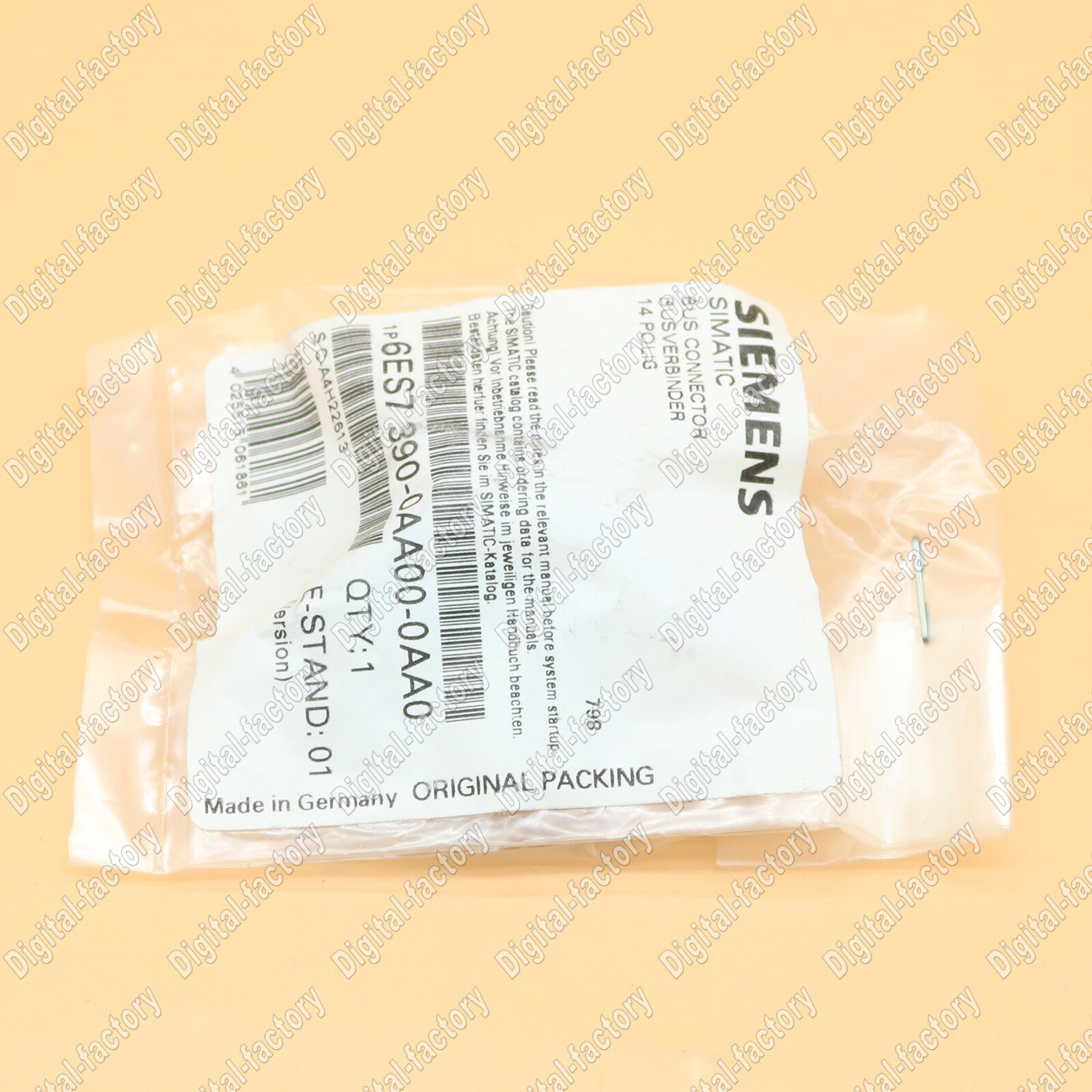 ONE NEW- Siemens U bus connector 6ES7390-0AA00-0AA0 6ES7 390-0AA00-0AA0 ...