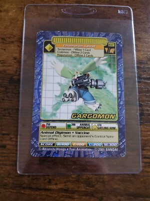 2001 BANDAI DIGIMON GARGOMON CARD # BO-167 | eBay