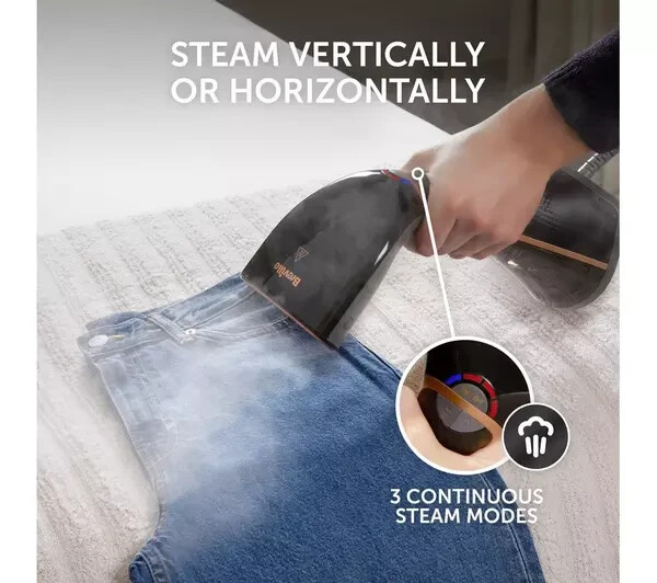 Breville VIN433 Elite Diamond Ceramic Handheld Clothes Steamer Black ...