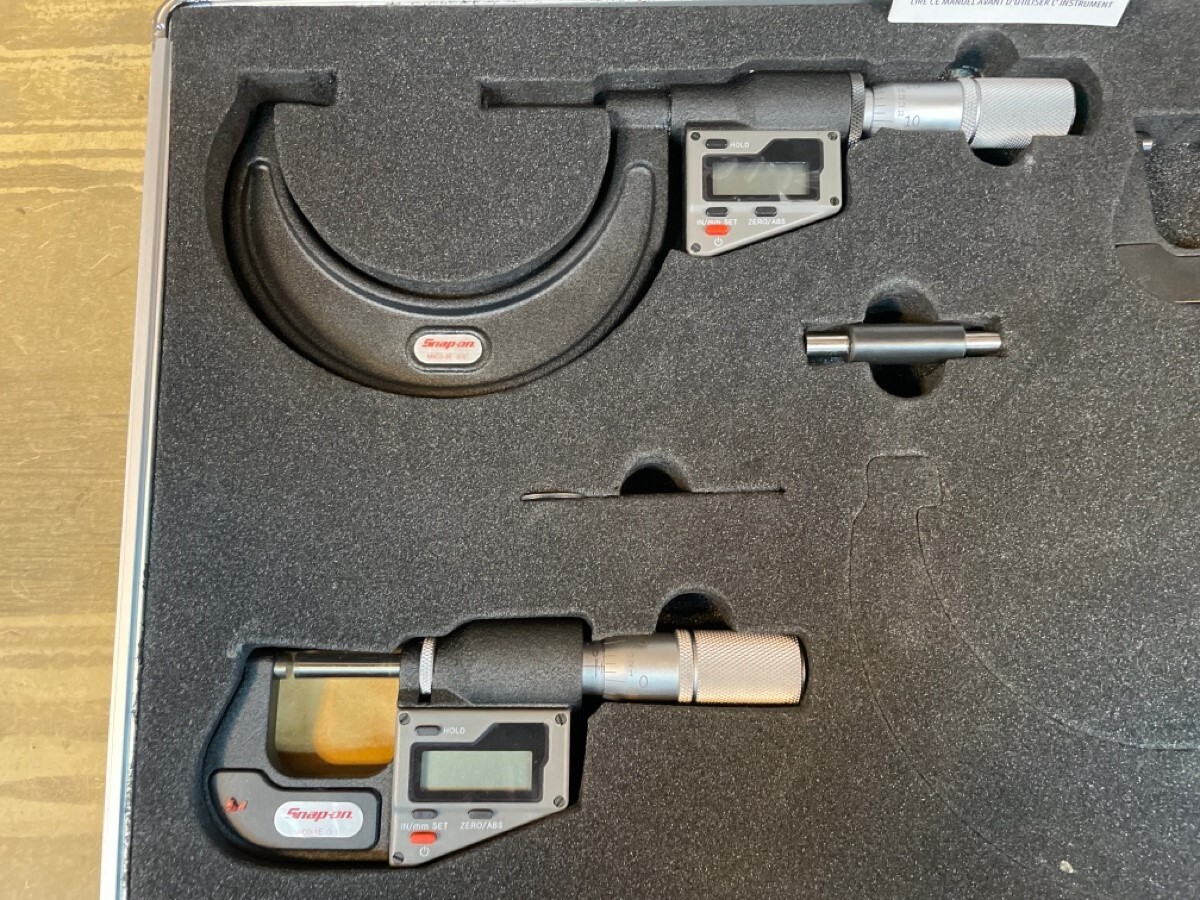 Snap-on Blue Point MIC103B Mechanical Dig Mic Set 0-3 Inches for sale ...