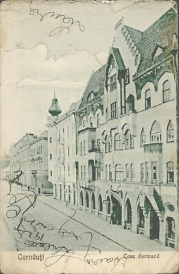 CMI3343 romania ukraine bucovina cernauti german house arhitecture ca ...