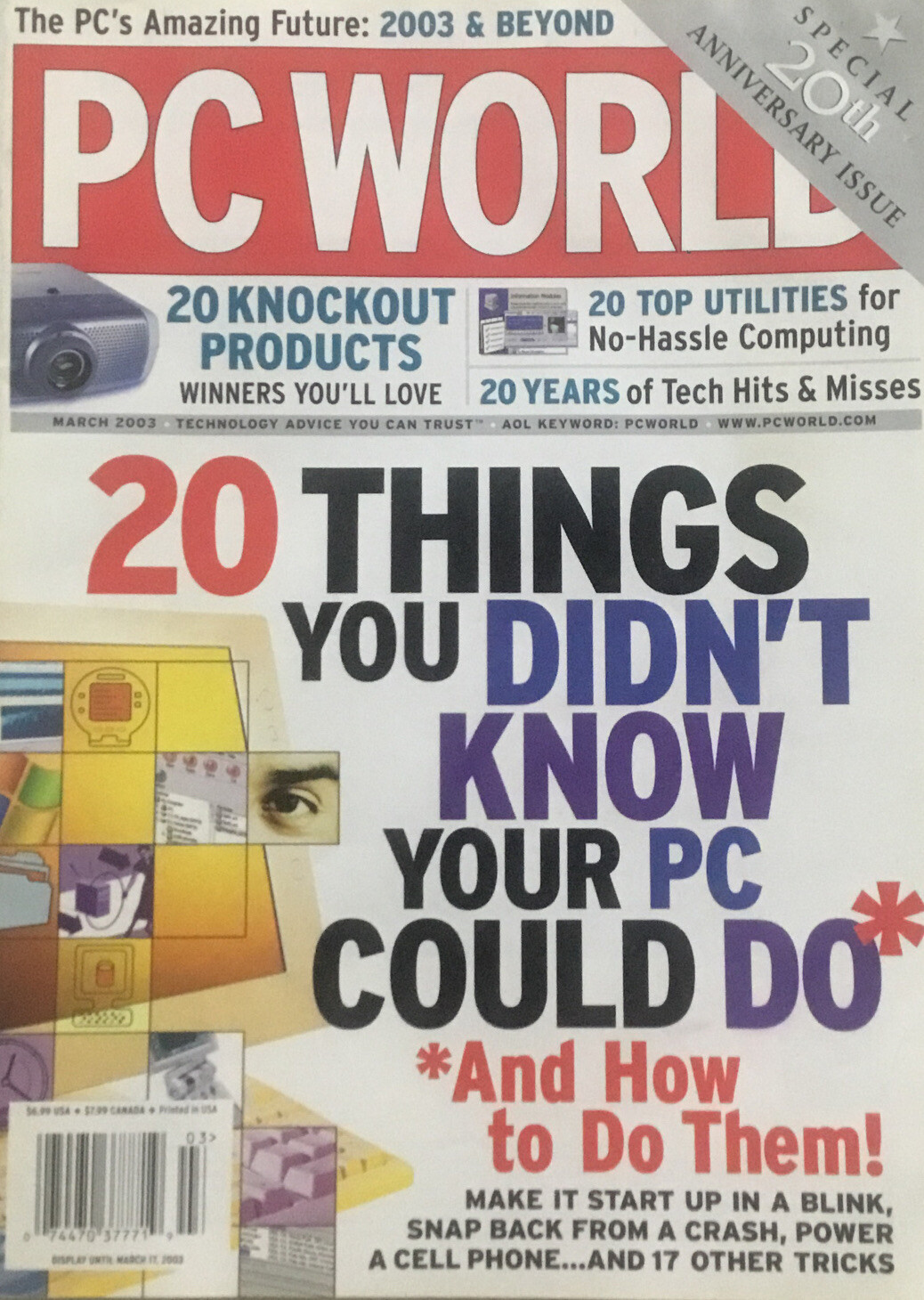 PC World Magazine March 2003 Special 20th Anniversary Issue PC’s ...