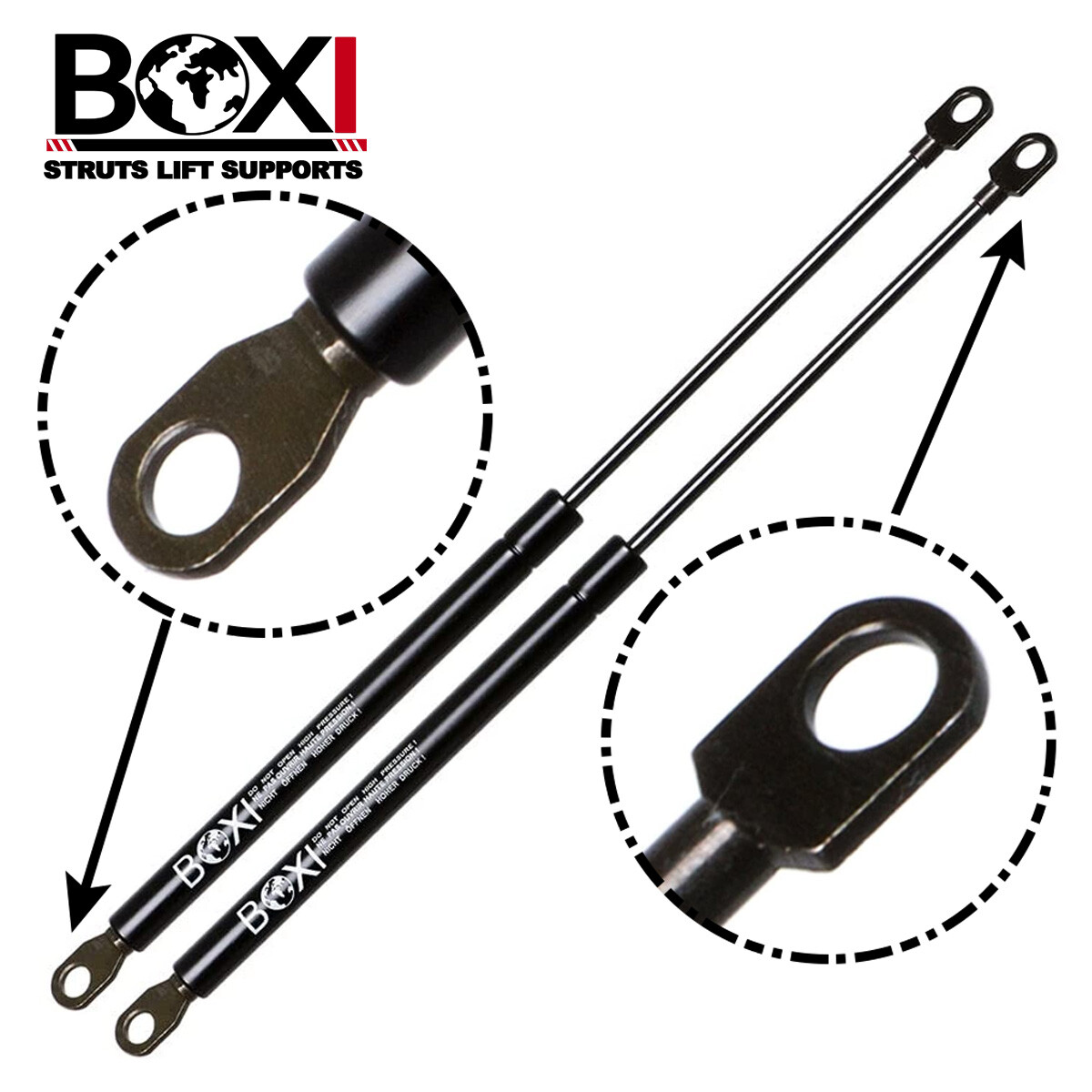 2Pcs Universal Lift Supports Dampers Extended Length 10" Compressed ...