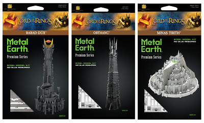 Fascinations ICONX LOTR BARAD-DUR, ORTHANC & MINAS TIRITH Metal Earth Model Kits | eBay